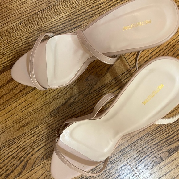 PrettyLittleThing | Shoes | Pretty Little Thing Platform Strappy Heels ...